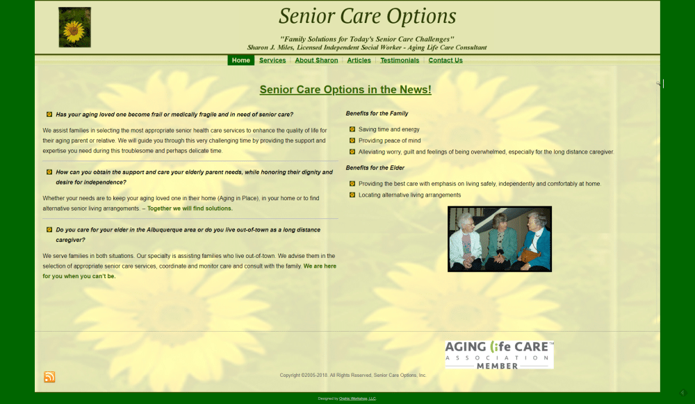 Senior Care Options | Orphic Workshop